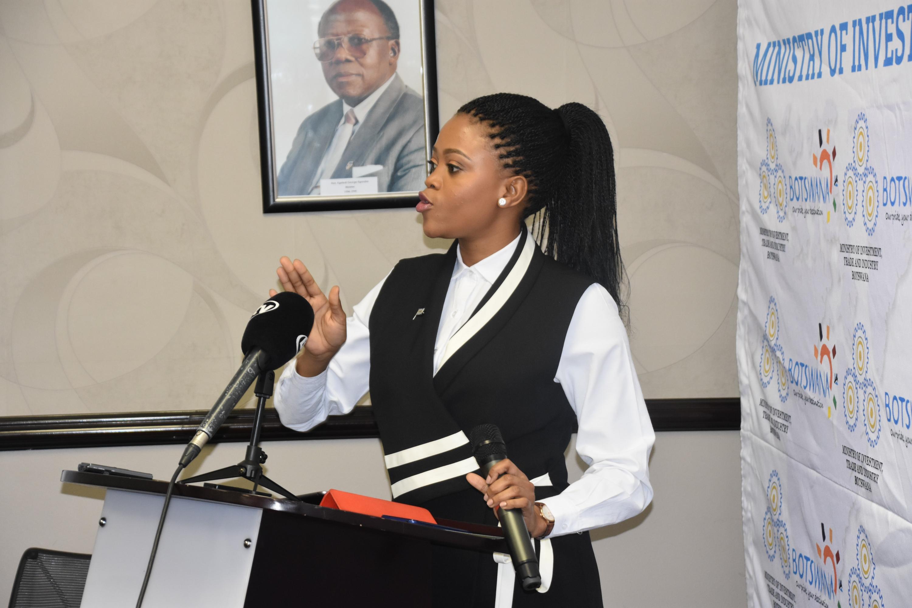 MINISTER OF INVESTMENT, TRADE & INDUSTRY HONOURABLE BOGOLO J. KENEWENDO ...